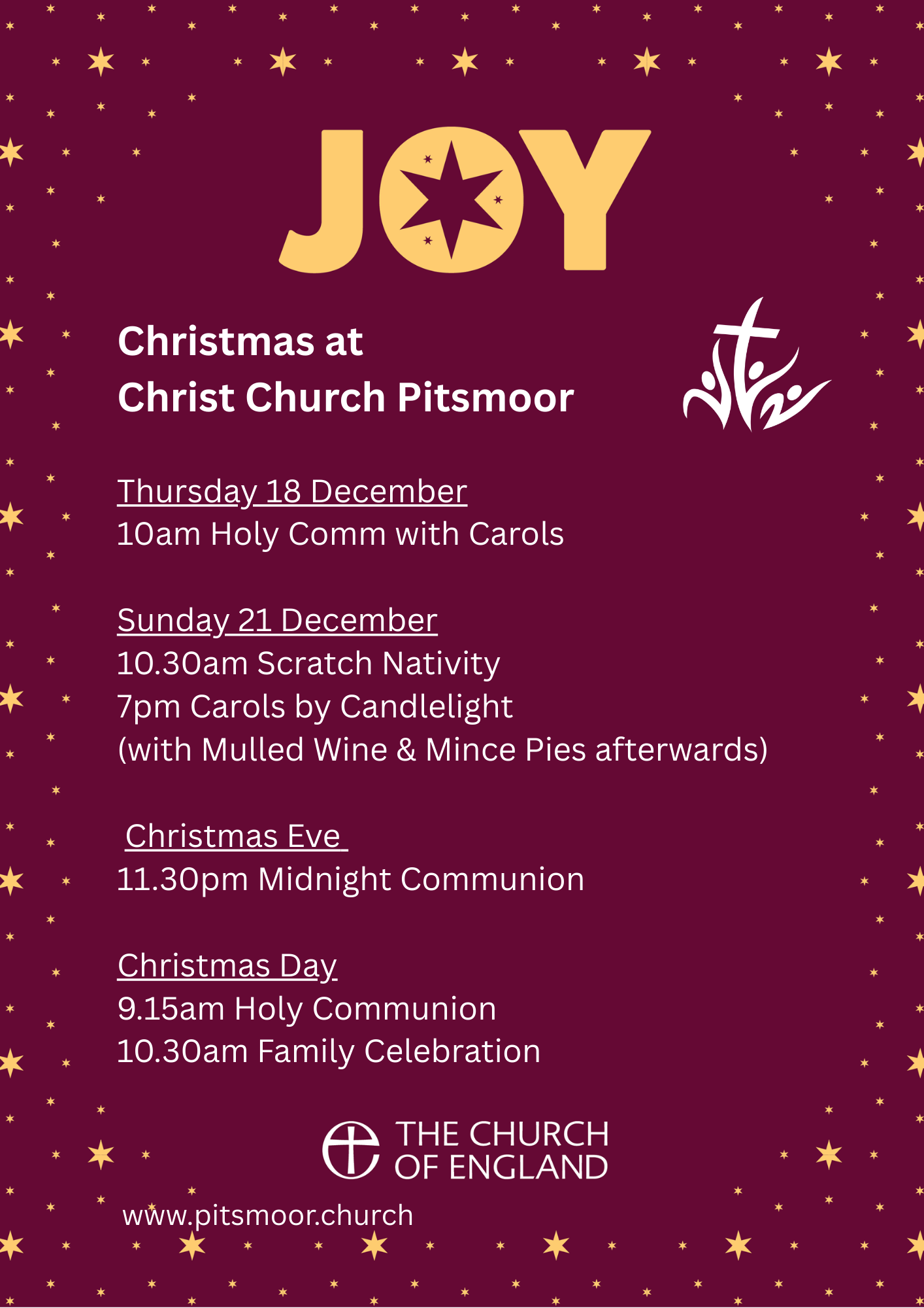 Christmas Services - Christ Church Pitsmoor